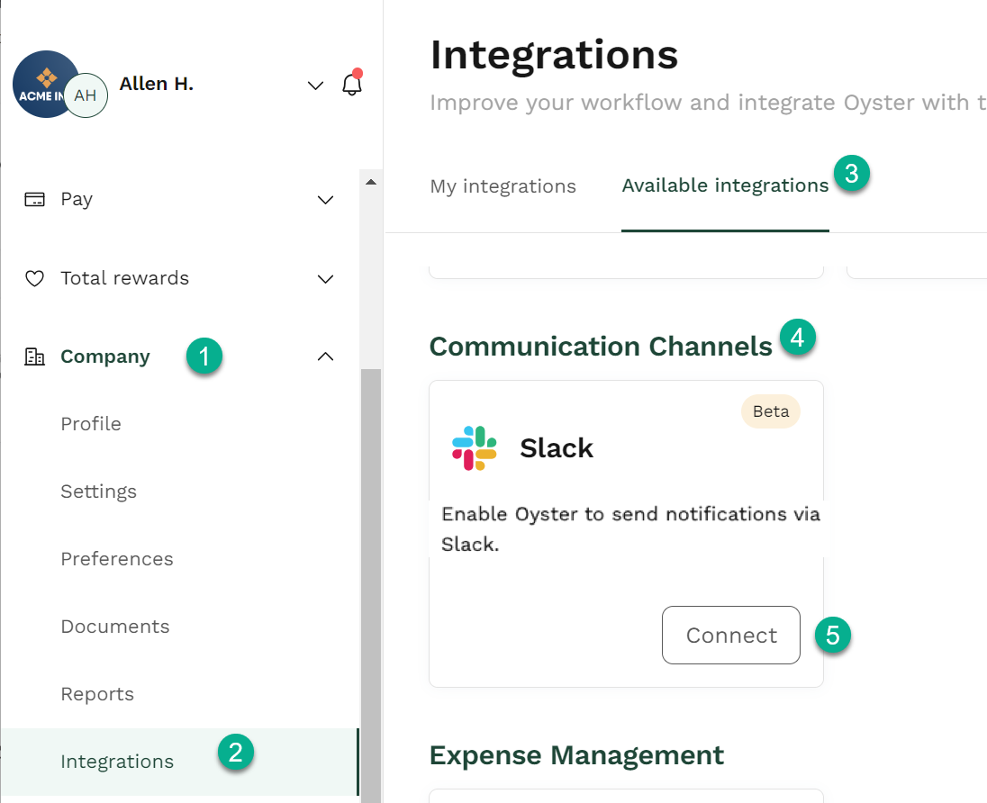 Slack | Connecting to Oyster – Oyster Help Center