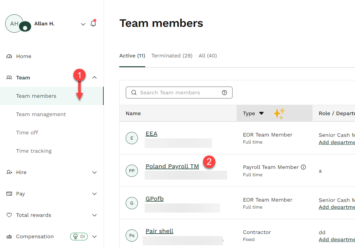 How do I change my payroll Team Member's compensation details? – Oyster ...