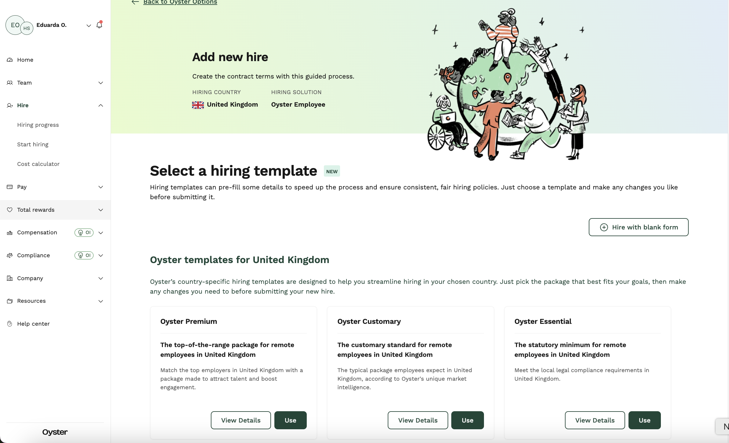 ADP Workforce Now® | How to use onboarding template codes – Oyster Help ...