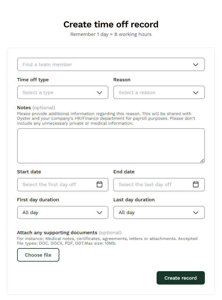 How do I create a retroactive time off record for my Team Member ...