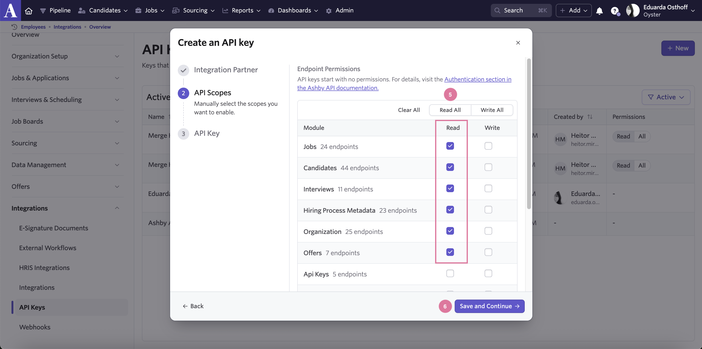 Ashby | API Key Authentication – Oyster Help Center