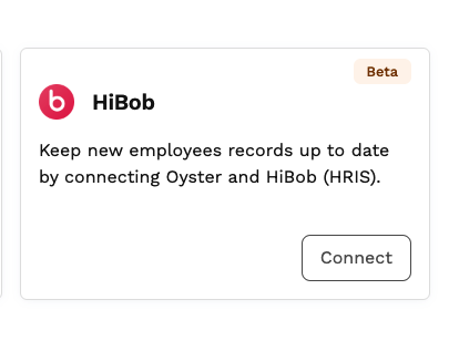 HiBob | Connecting to Oyster – Oyster Help Center